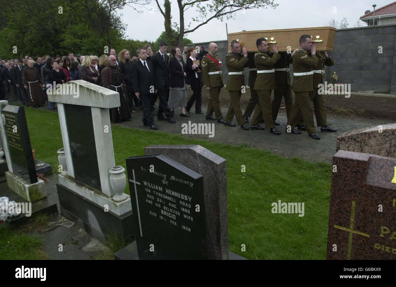 Lance Corporal Ian Malone funeral Stock Photo - Alamy