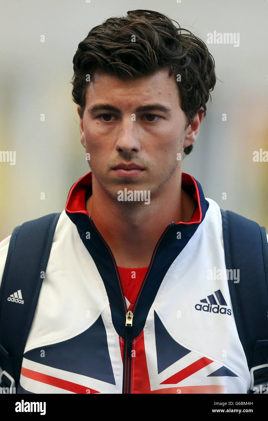 Great Britain's Steven Lewis leaves the track after failing to qualify ...