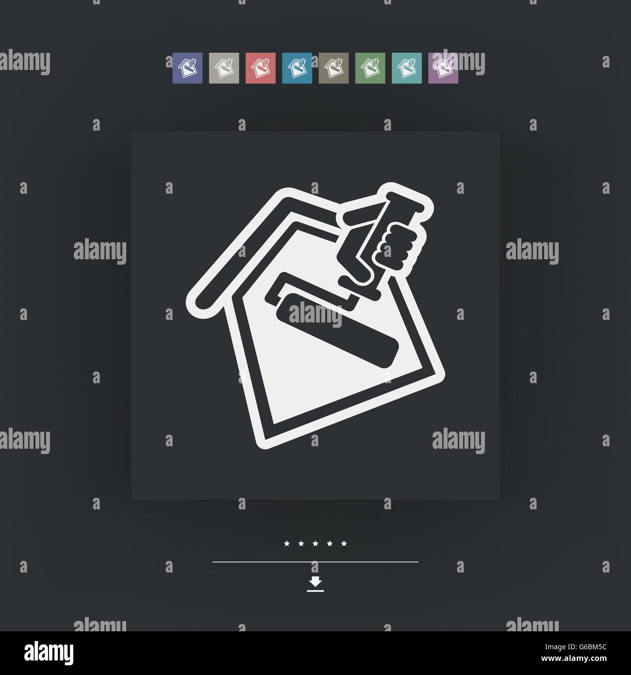 Painter roll symbol Stock Vector Image & Art - Alamy