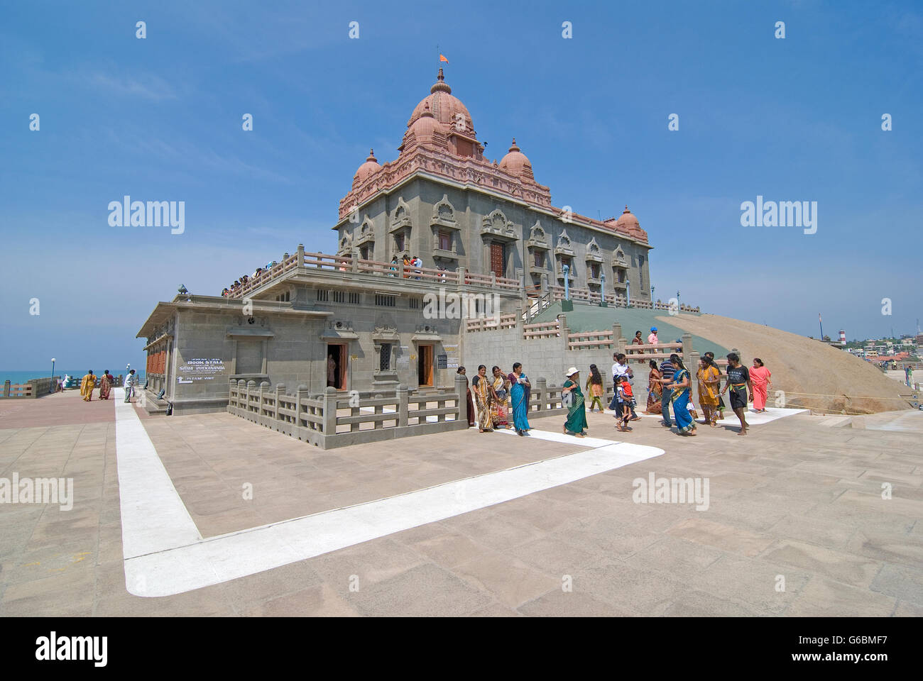 Vivekananda Rock Memorial temple, Kanyakumari, Tamil Nadu, India. The ...