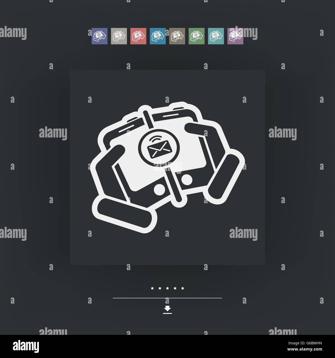 Message sending icon Stock Vector Image & Art - Alamy