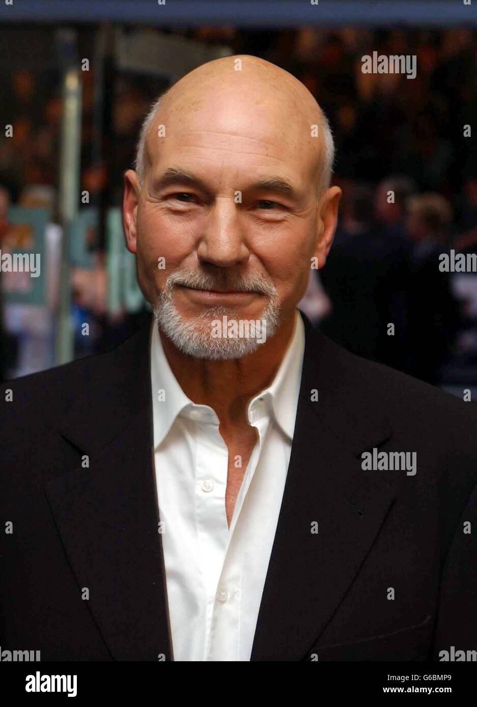 Stewart X-Men 2 Premiere. Actor Patrick Stewart arriving at the Odeon ...