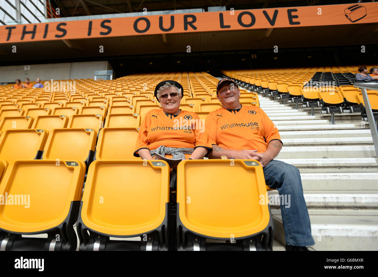 Wolves fans arrive early for kick off ahead of the Sky Bet League One ...