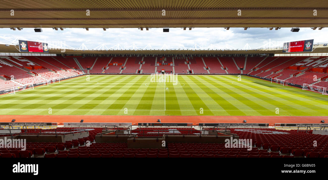 A general view of the inside of St Mary's Stadium, Southampton. PRESS ...