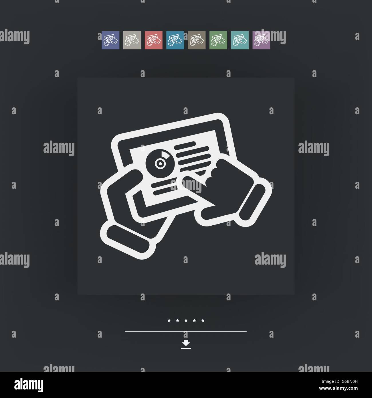 Tablet application Stock Vector Images - Alamy