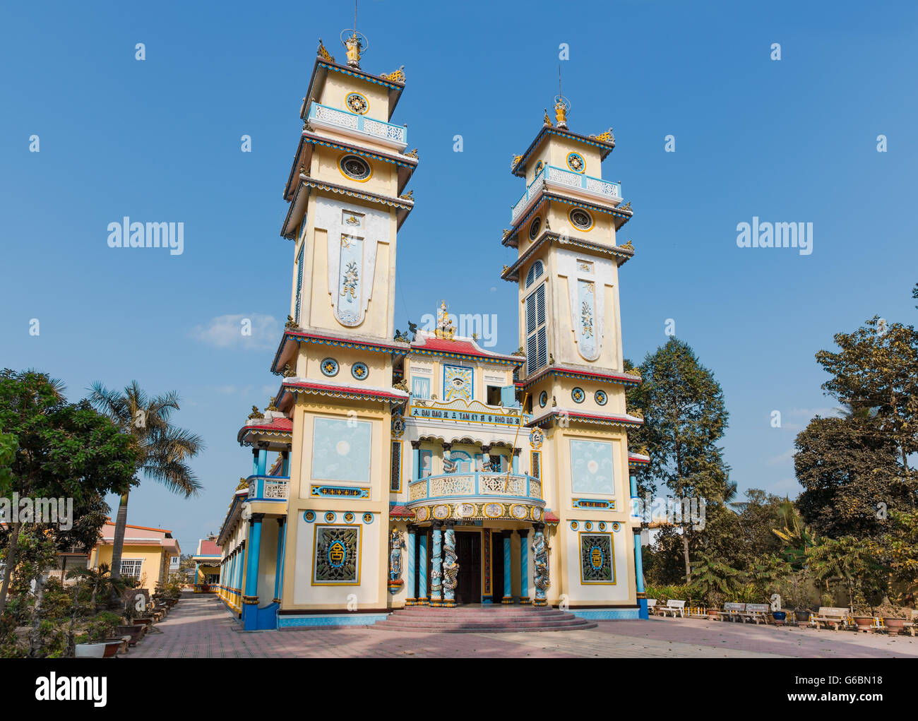 Cao Dai temple in Cao Lanh, the capital of Dong Thap Province in ...