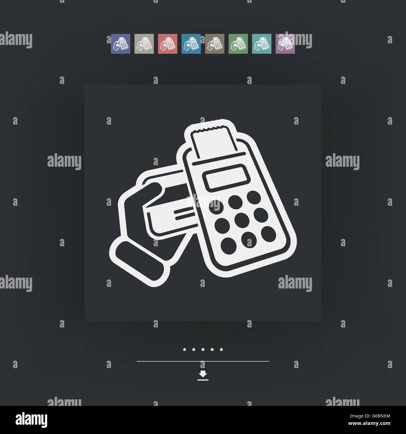 Hand swipe credit card Stock Vector Images - Alamy