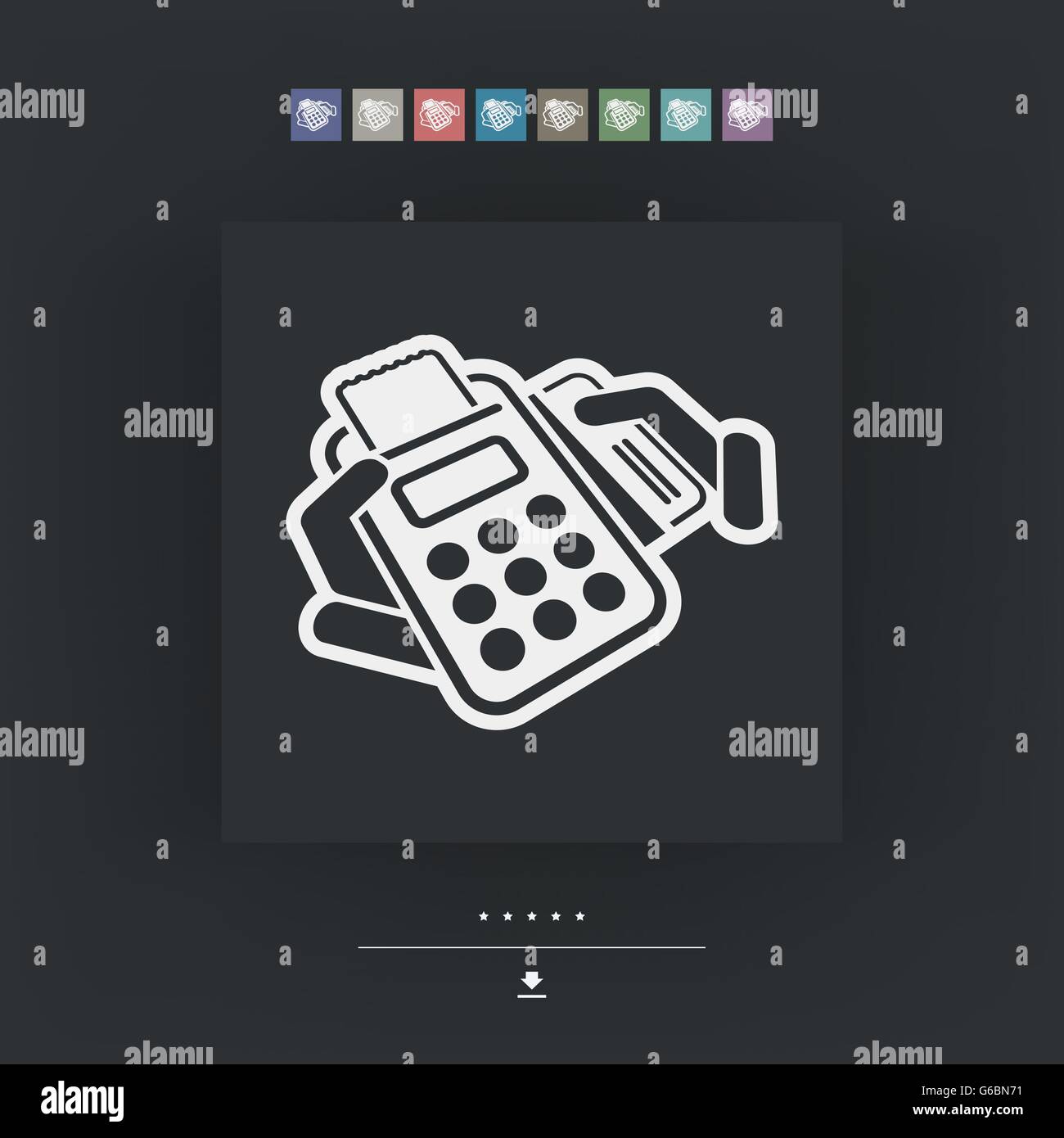 Hand swipe credit card Stock Vector Images - Alamy