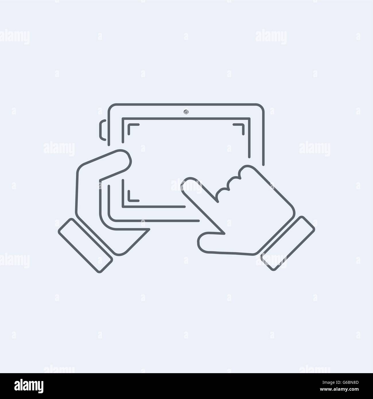 Tablet icon Stock Vector Images - Alamy