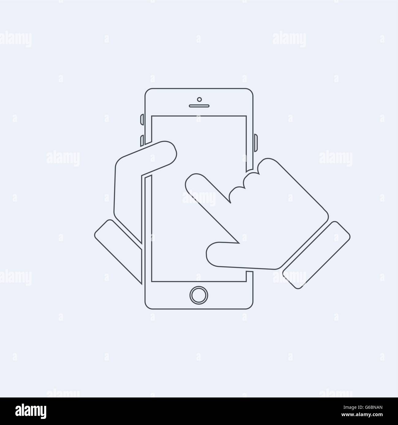 Mobile phone showing number Stock Vector Images - Alamy