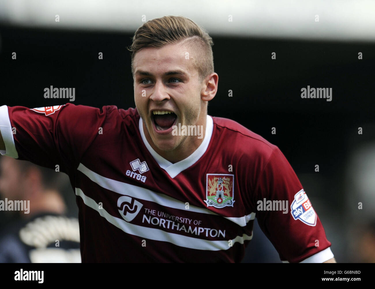 Northampton Town's Jacob Blyth celebrates scoring against Newport ...