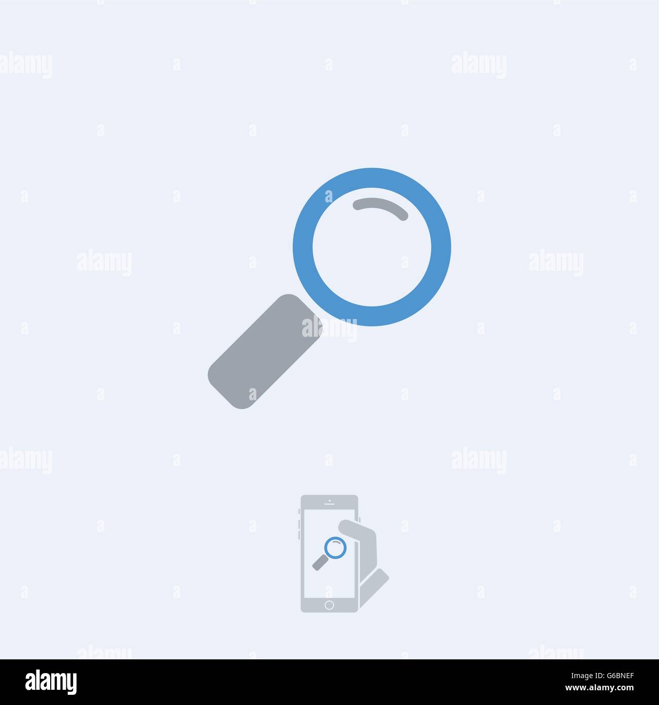 Magnifying glass icon Stock Vector Image & Art - Alamy