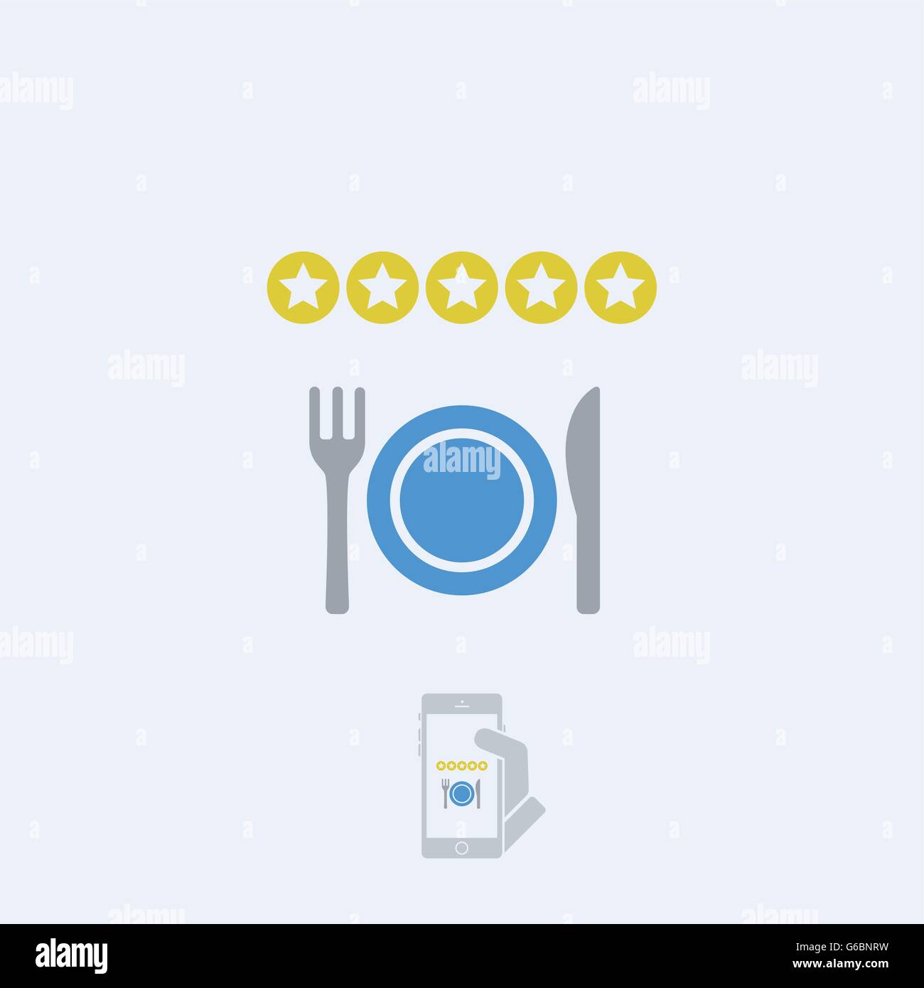 Restaurant rating icon Stock Vector Image & Art - Alamy