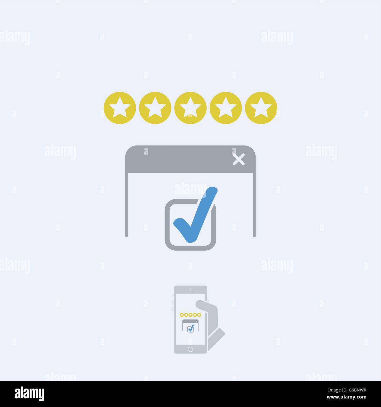 Rating layout Stock Vector Images - Alamy