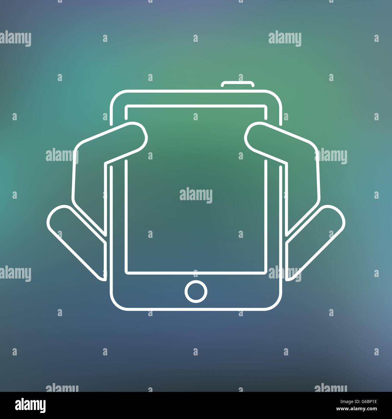 Tablet thin icon Stock Vector Image & Art - Alamy