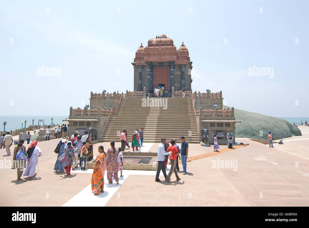 Vivekananda Rock Memorial temple, Kanyakumari, Tamil Nadu, India. The ...