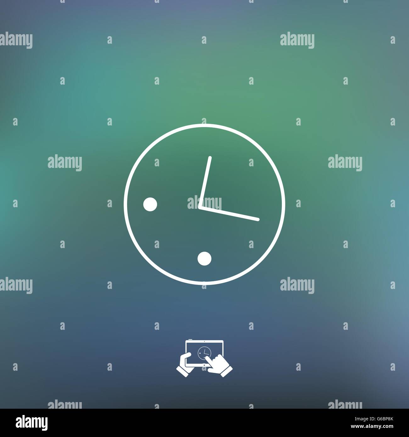 Slow clock Stock Vector Images - Alamy