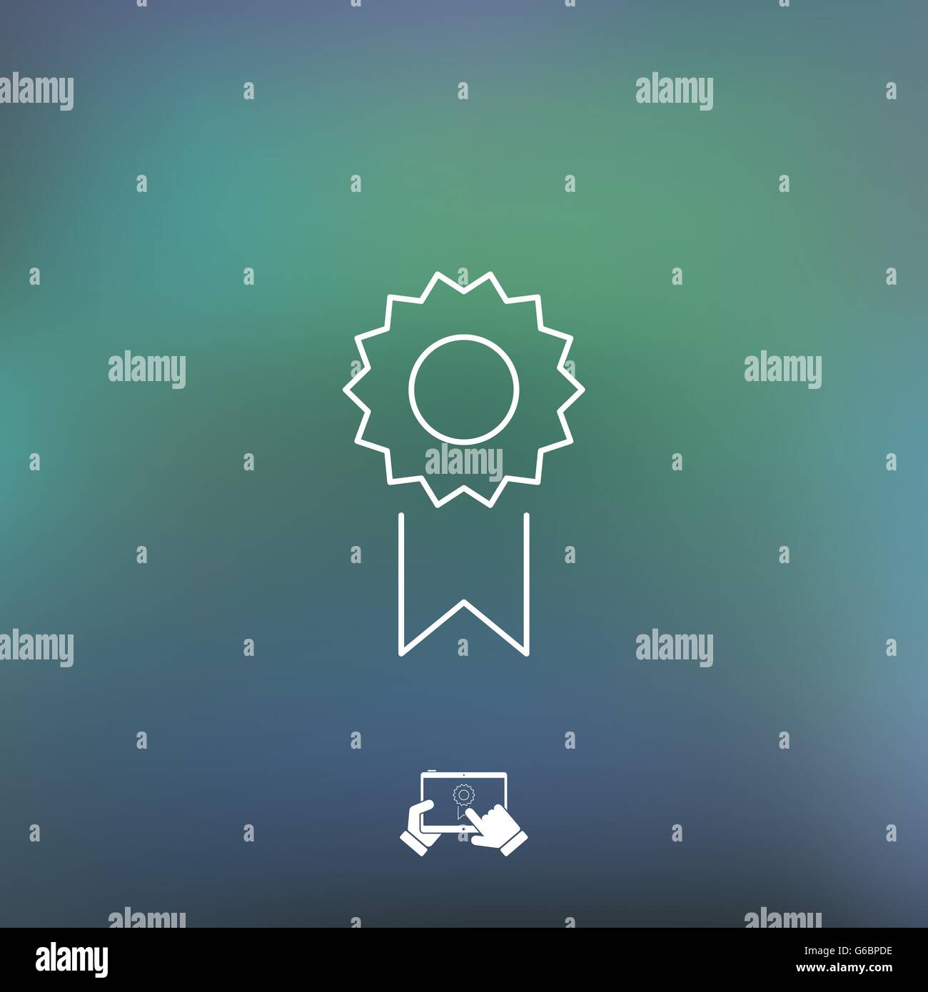 Rosette icon hi-res stock photography and images - Alamy