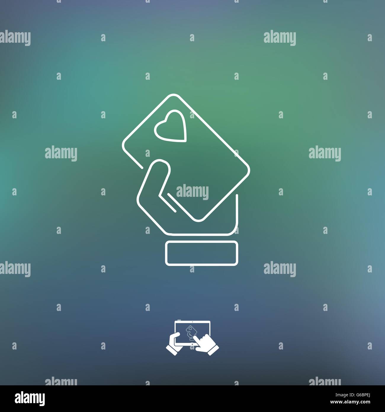 Heart card icon Stock Vector Image & Art - Alamy