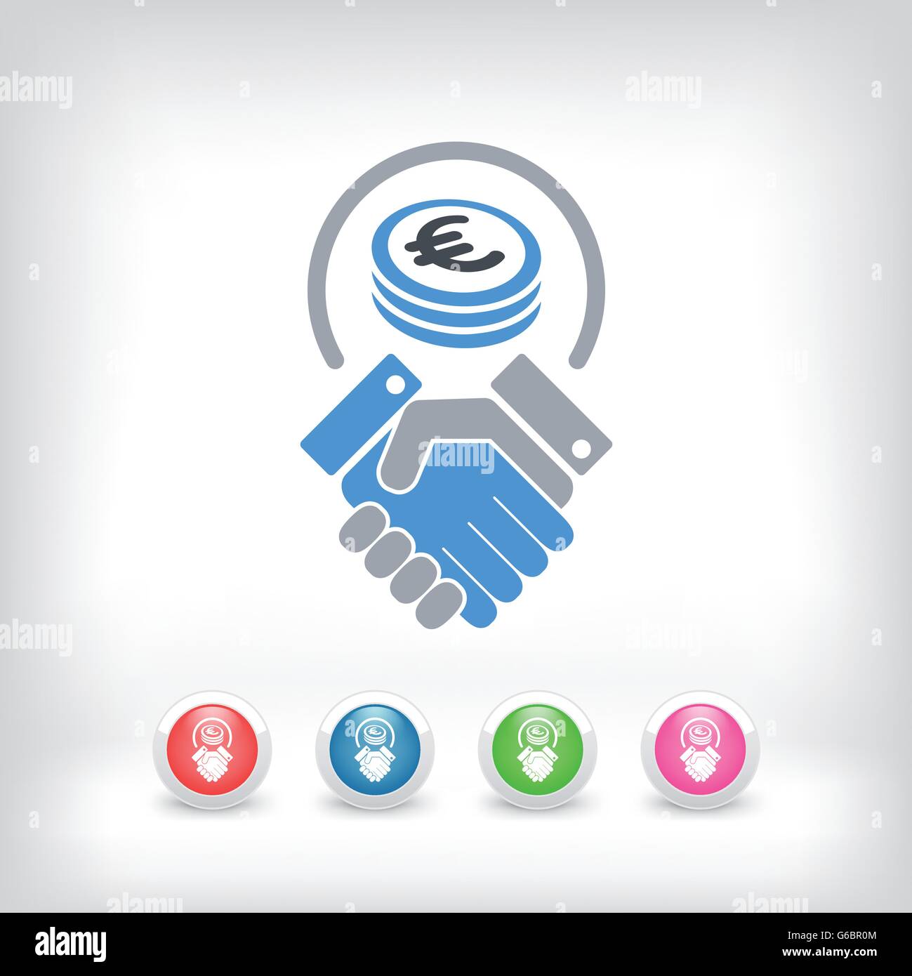 Euro coin contract Stock Vector Images - Alamy