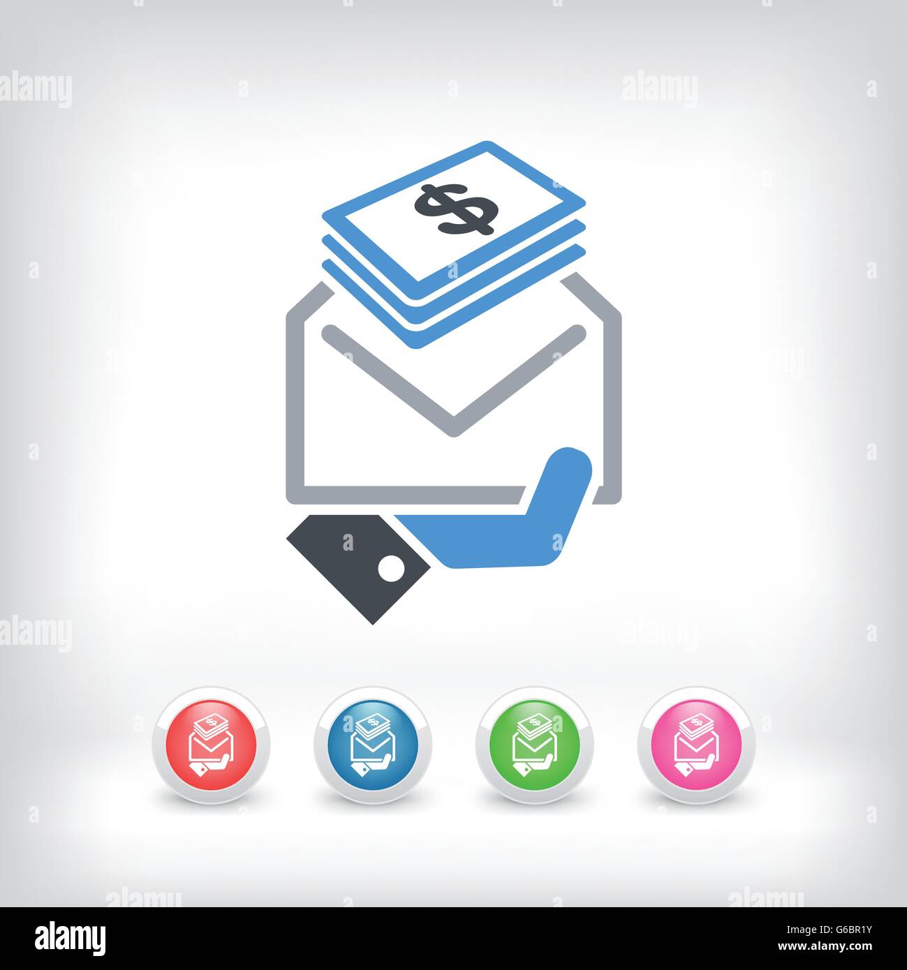 Dollars envelope Stock Vector Images - Alamy