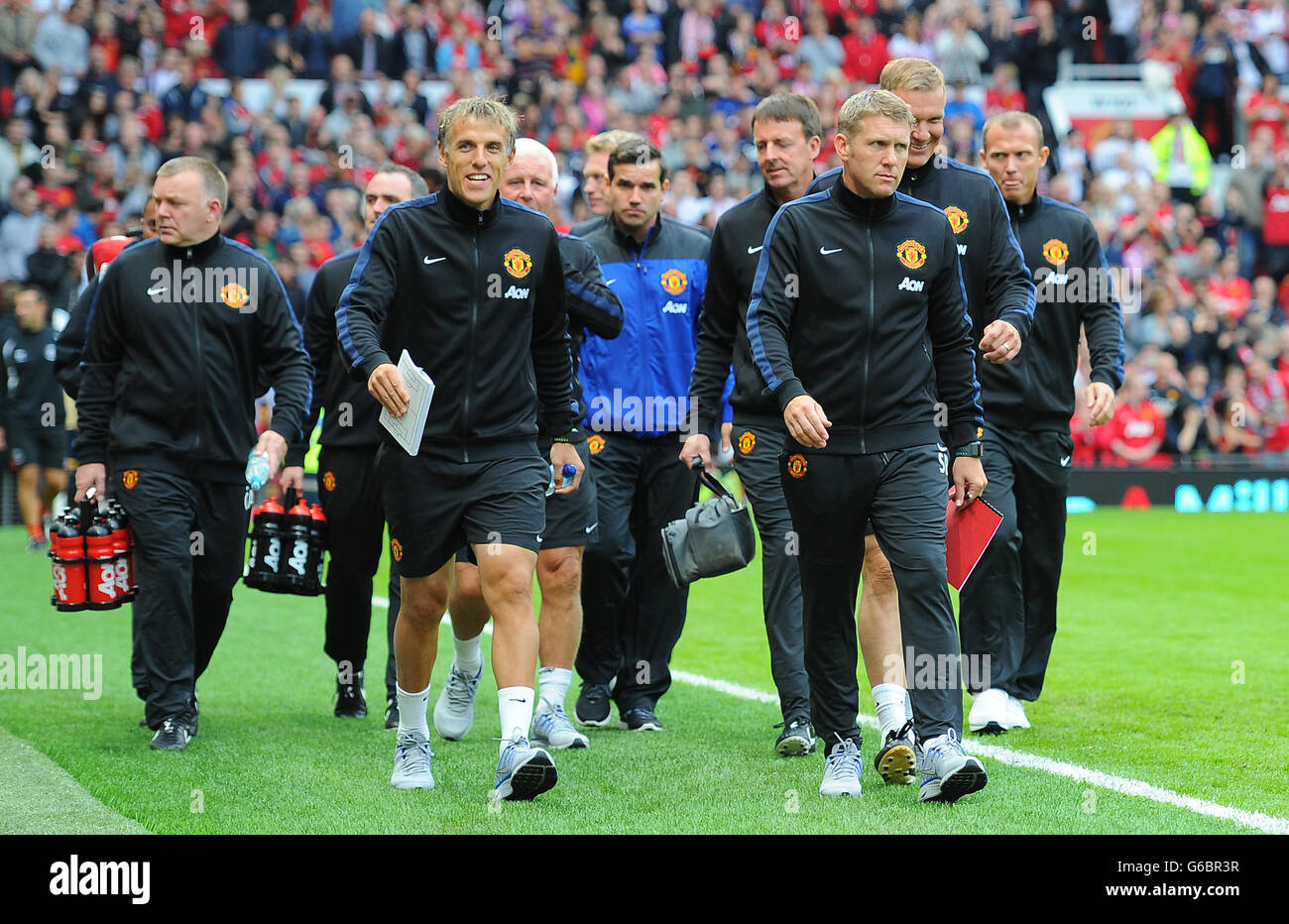 The manchester united back room staff hi-res stock photography and ...