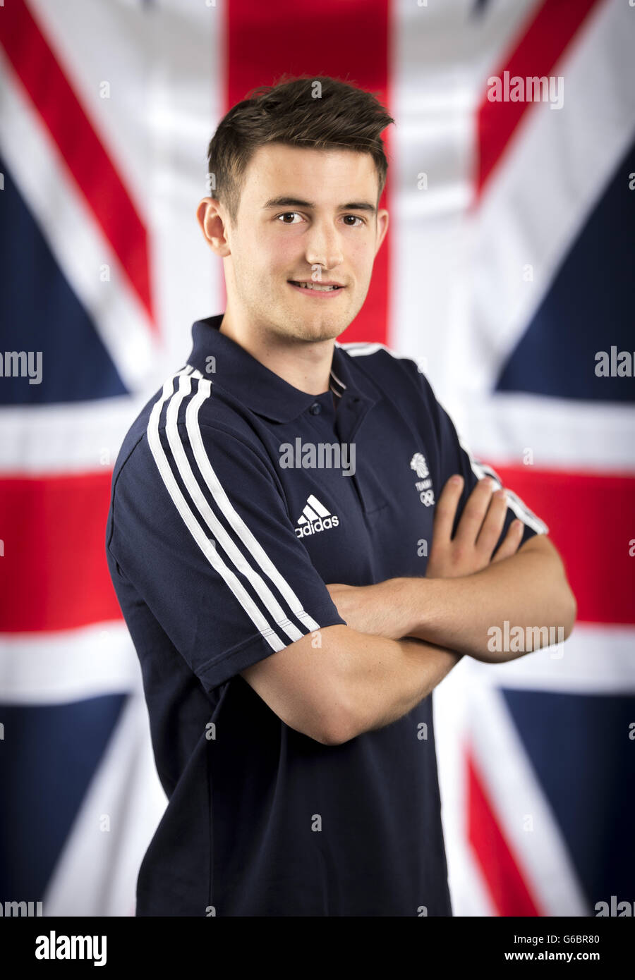 Great Britain's James Machon poses during the media open day at the ...