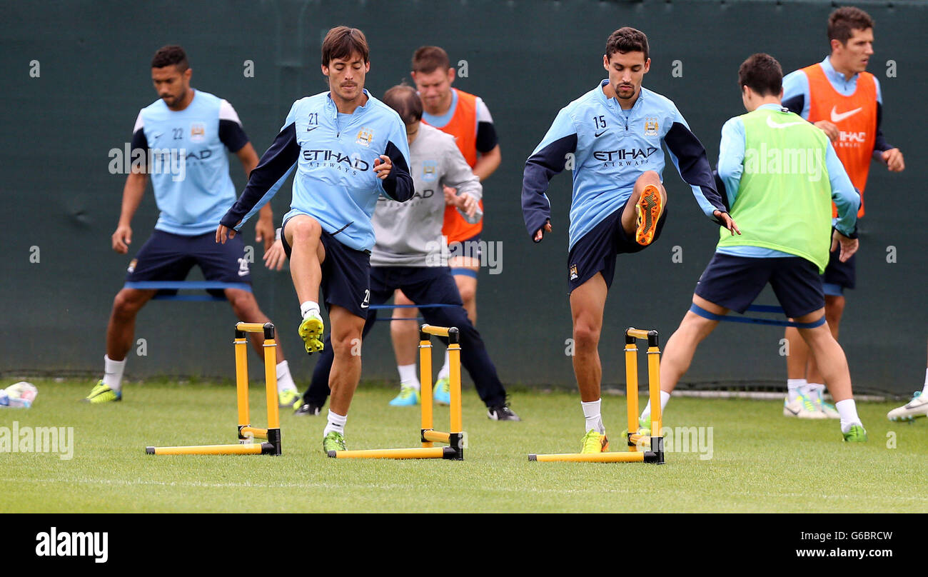 Soccer - Barclays Premier League - Manchester City Training Session ...
