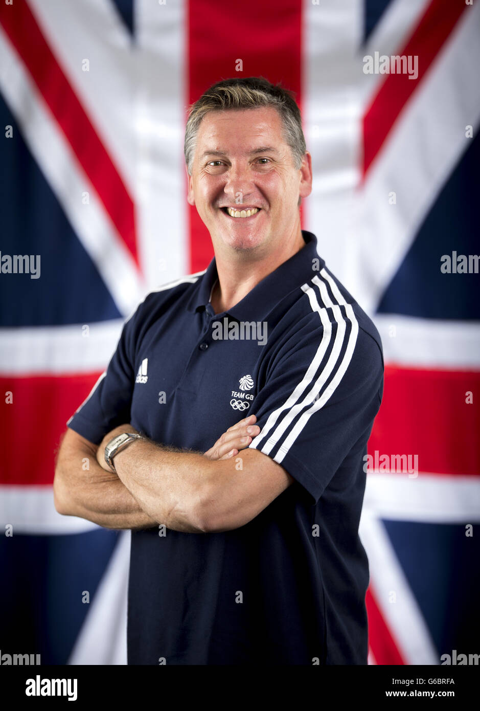 Great britains robin cousins poses media open day university bath hi ...