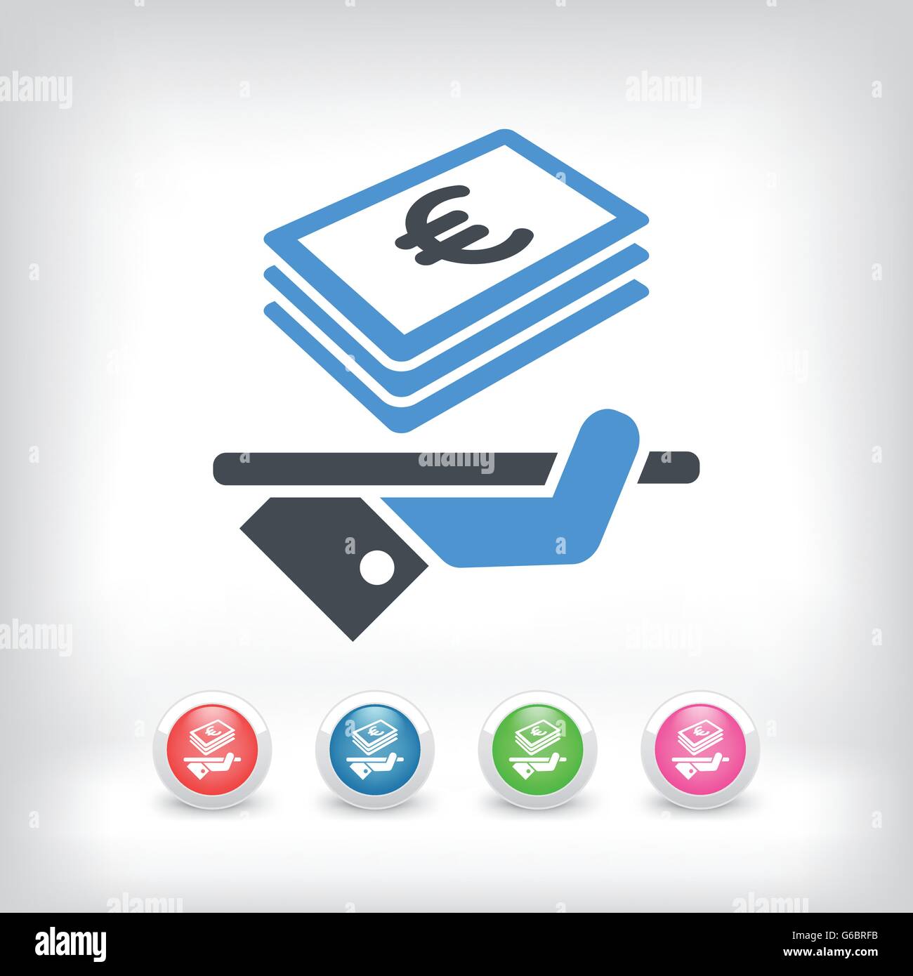 Euro banknote icon Stock Vector Images - Alamy