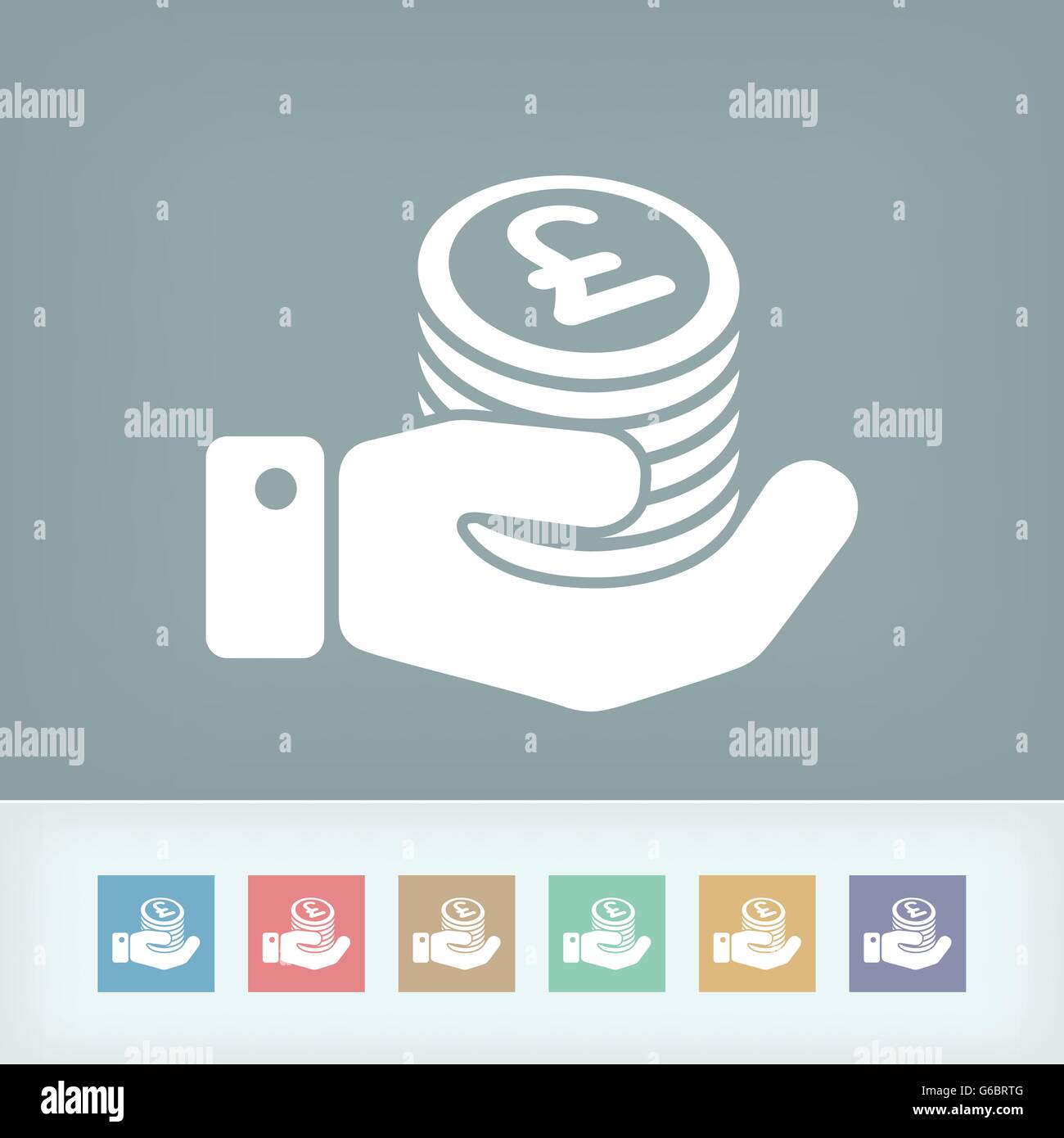 Financial icon sterling Stock Vector Images - Alamy
