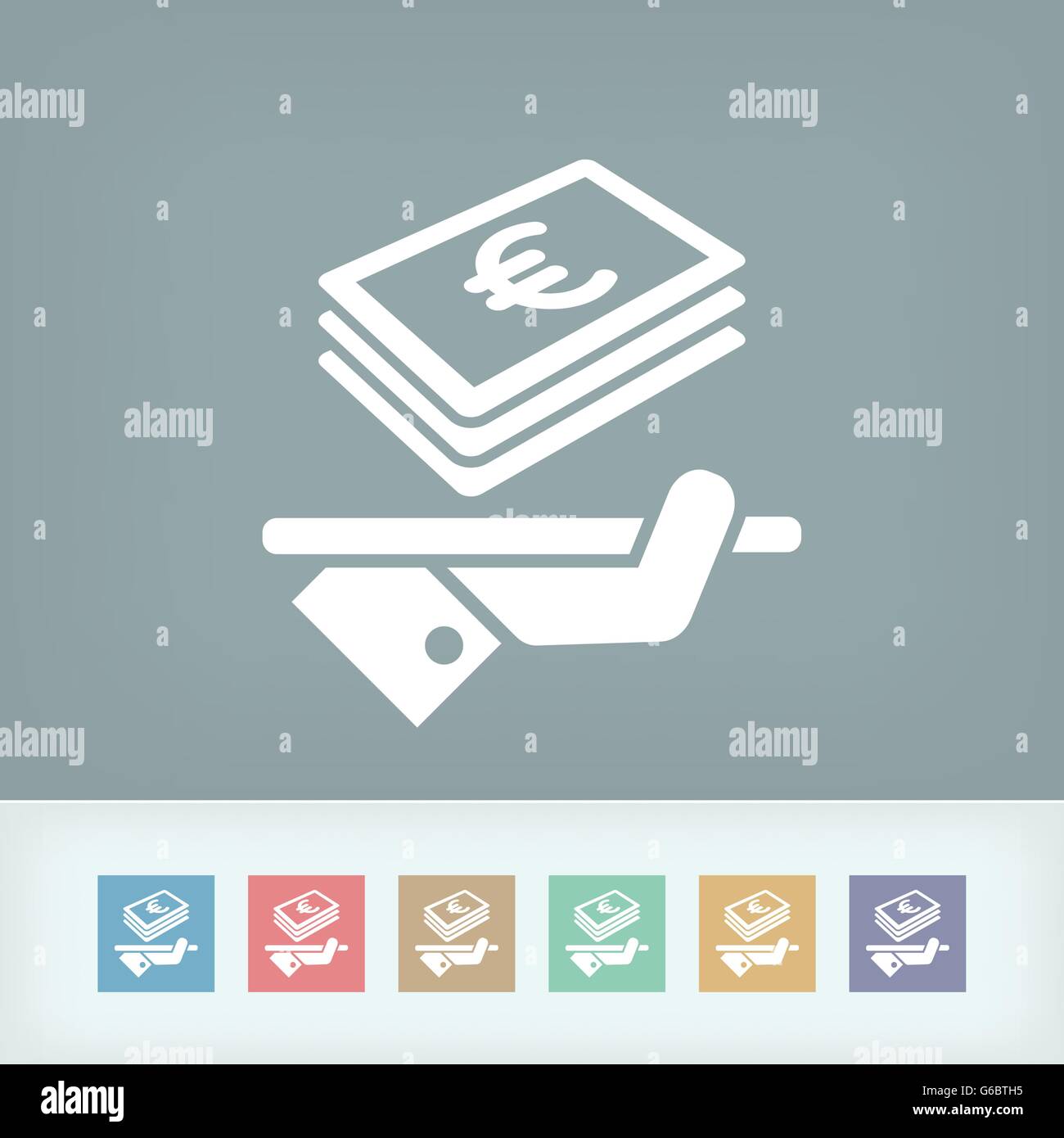 Euro banknote icon Stock Vector Images - Alamy