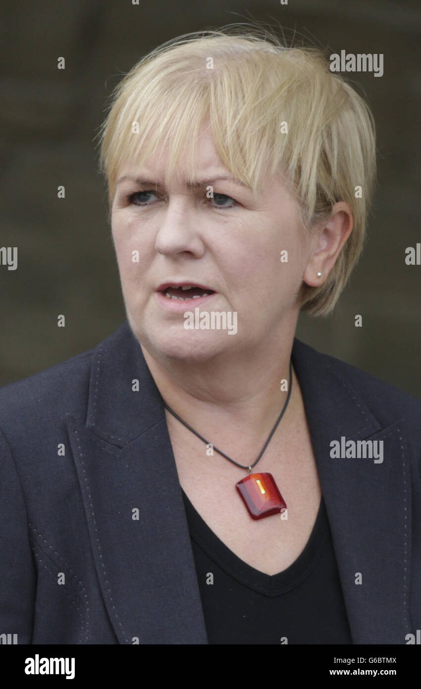 Scottish Labour Leader Johann Lamont attends the funeral of former ...