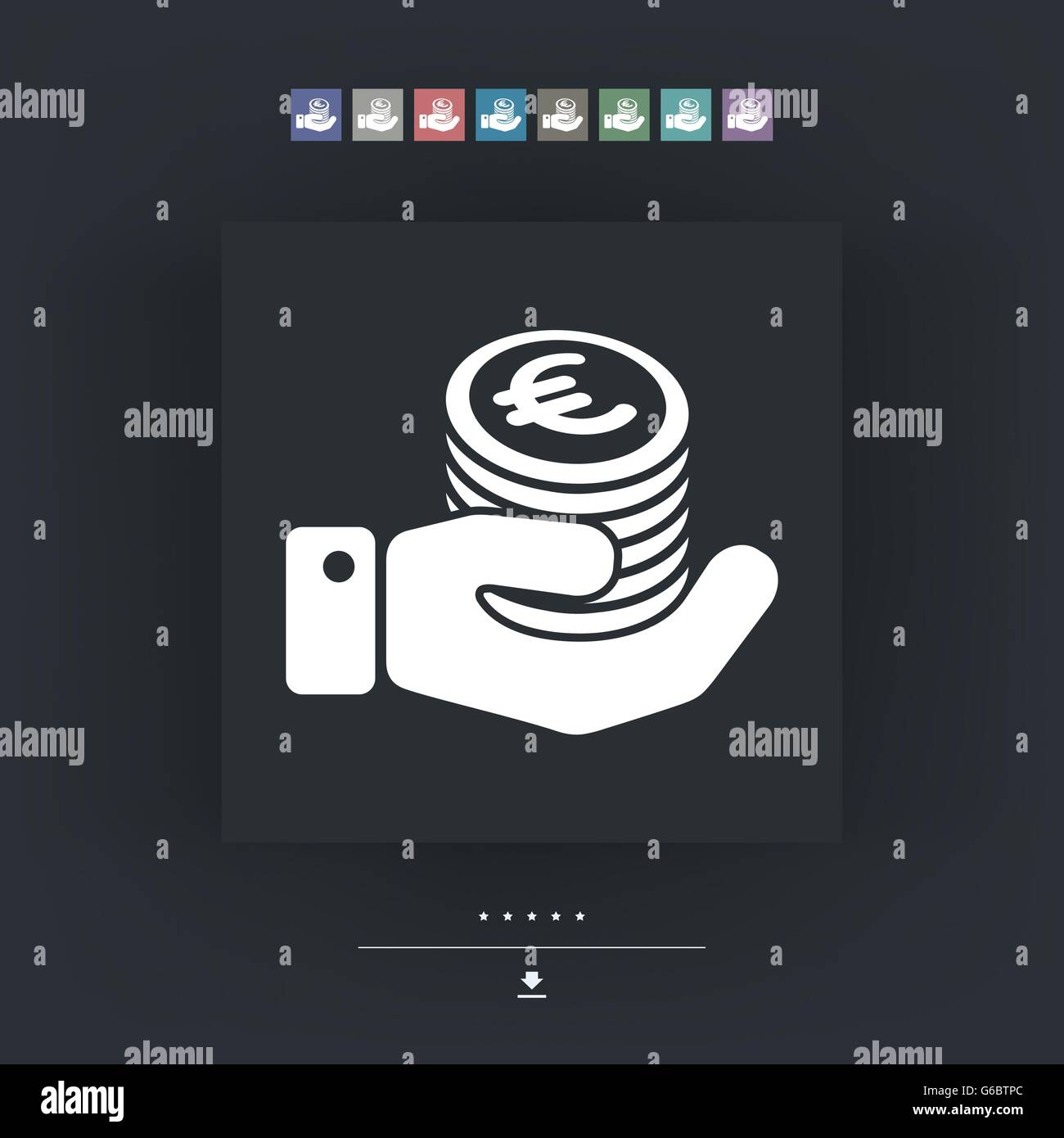 Financial icon - Euro Stock Vector Image & Art - Alamy