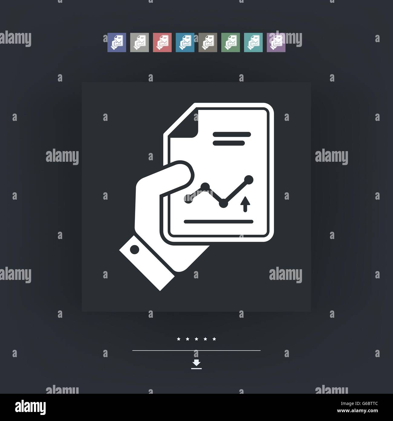 Financial plan document icon Stock Vector Images - Alamy