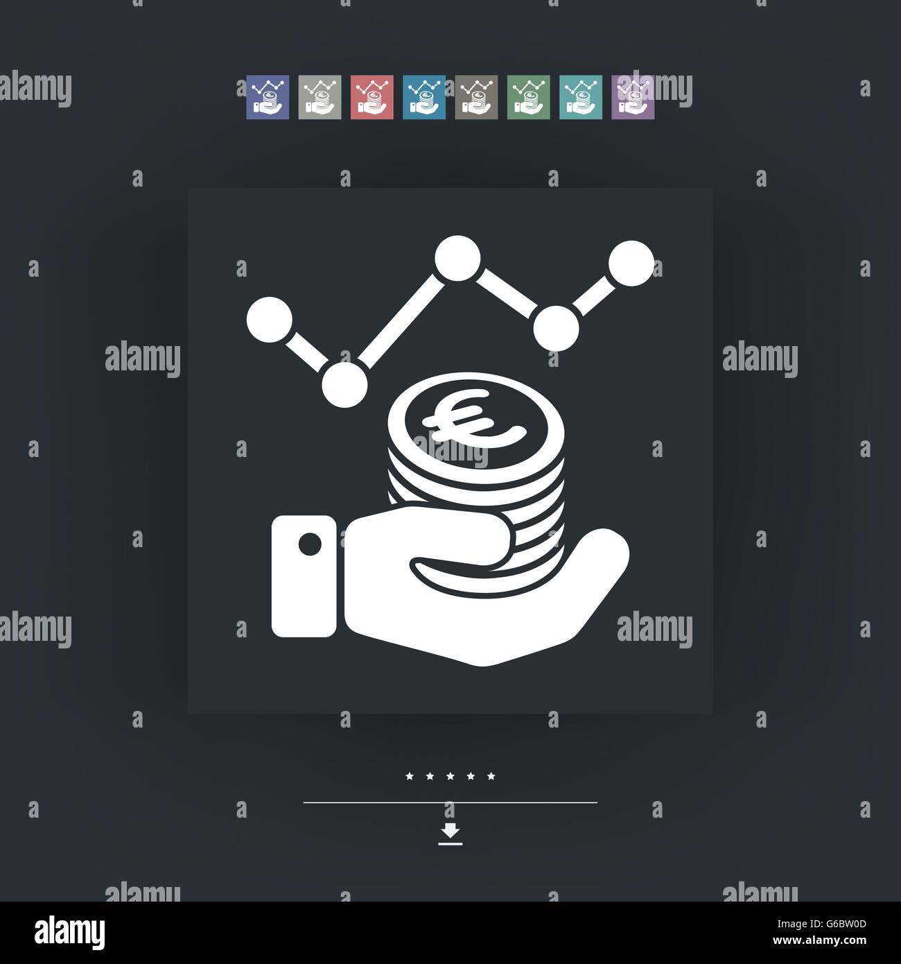 Euro money financial graph Stock Vector Images - Alamy