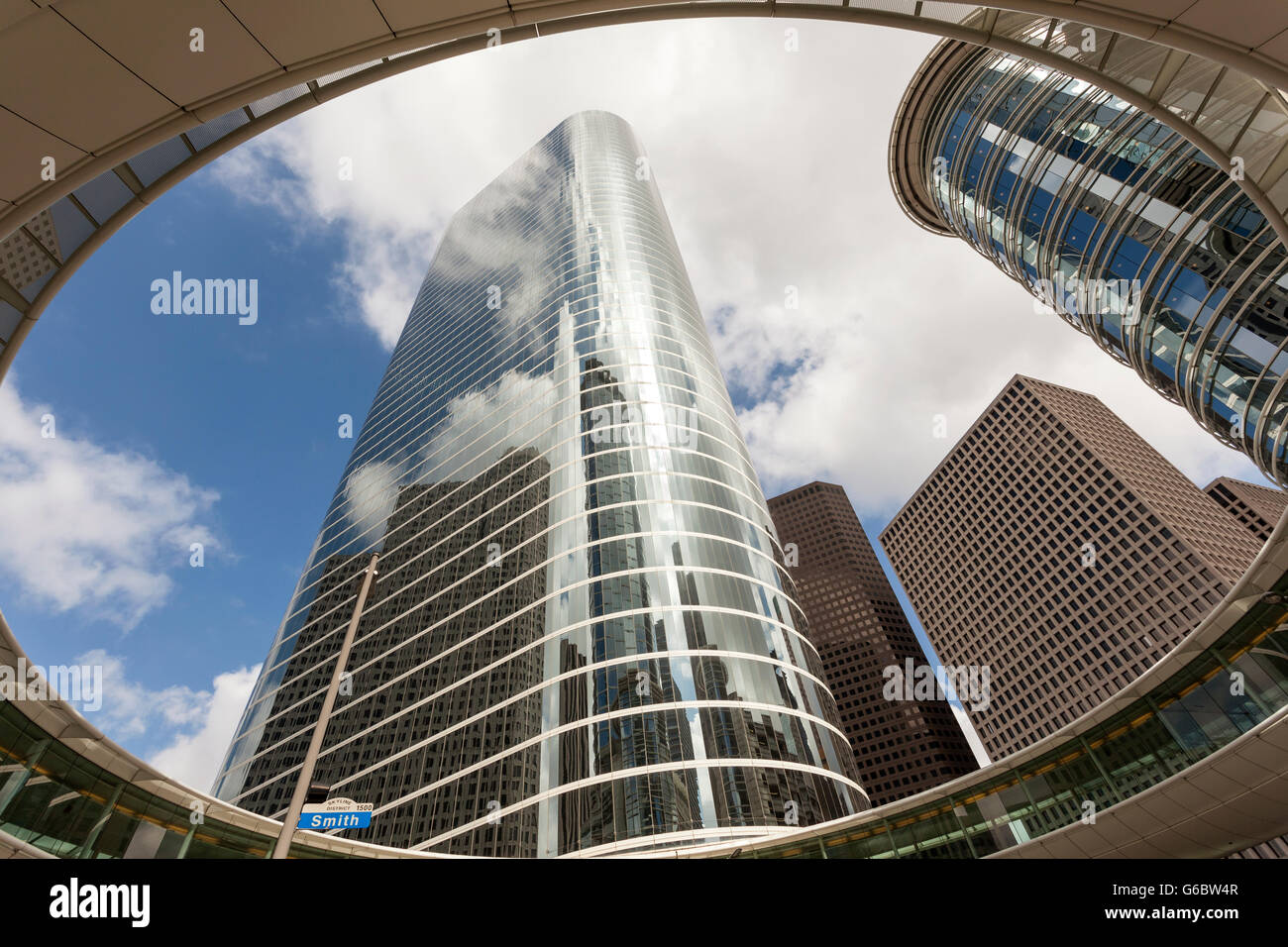 Skyscraper in Houston downtown, Texas Stock Photo - Alamy