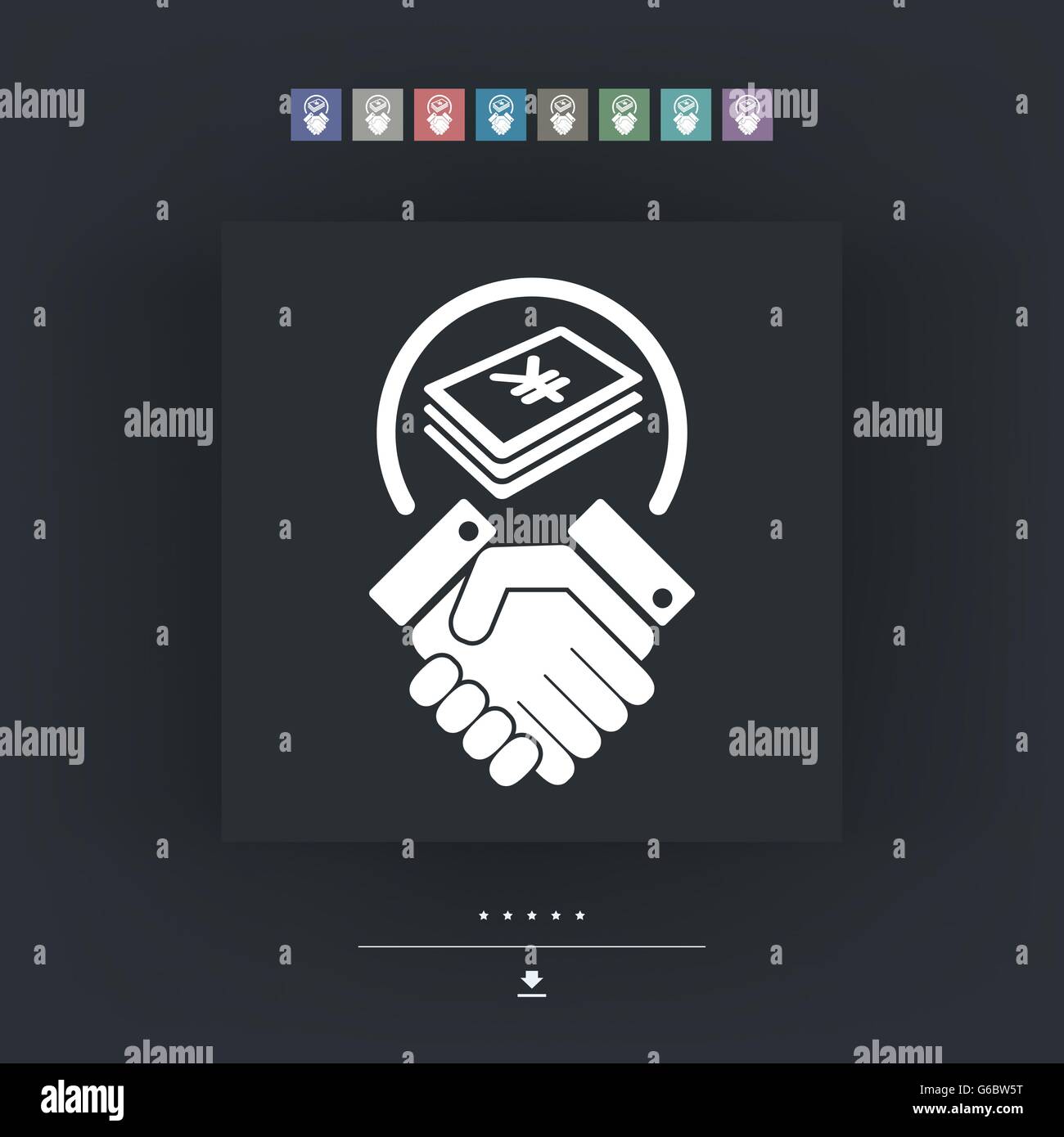 Hand trading Stock Vector Images - Alamy