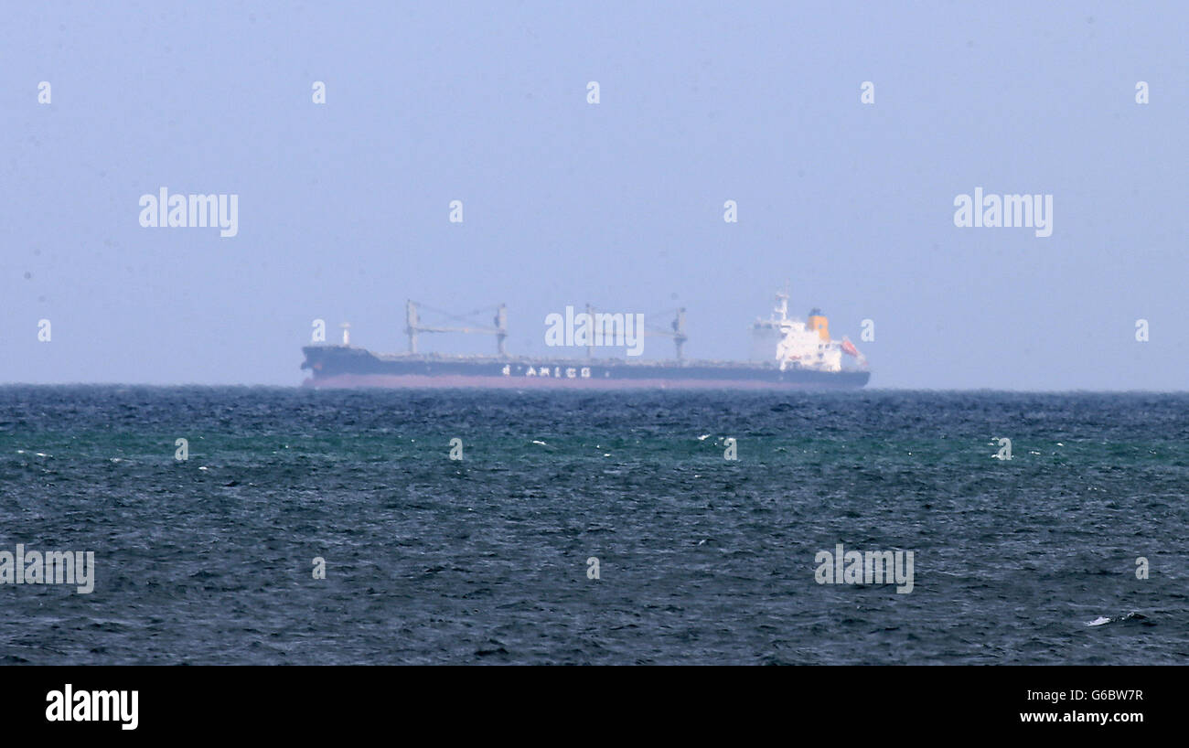 Ship runs aground Stock Photo - Alamy