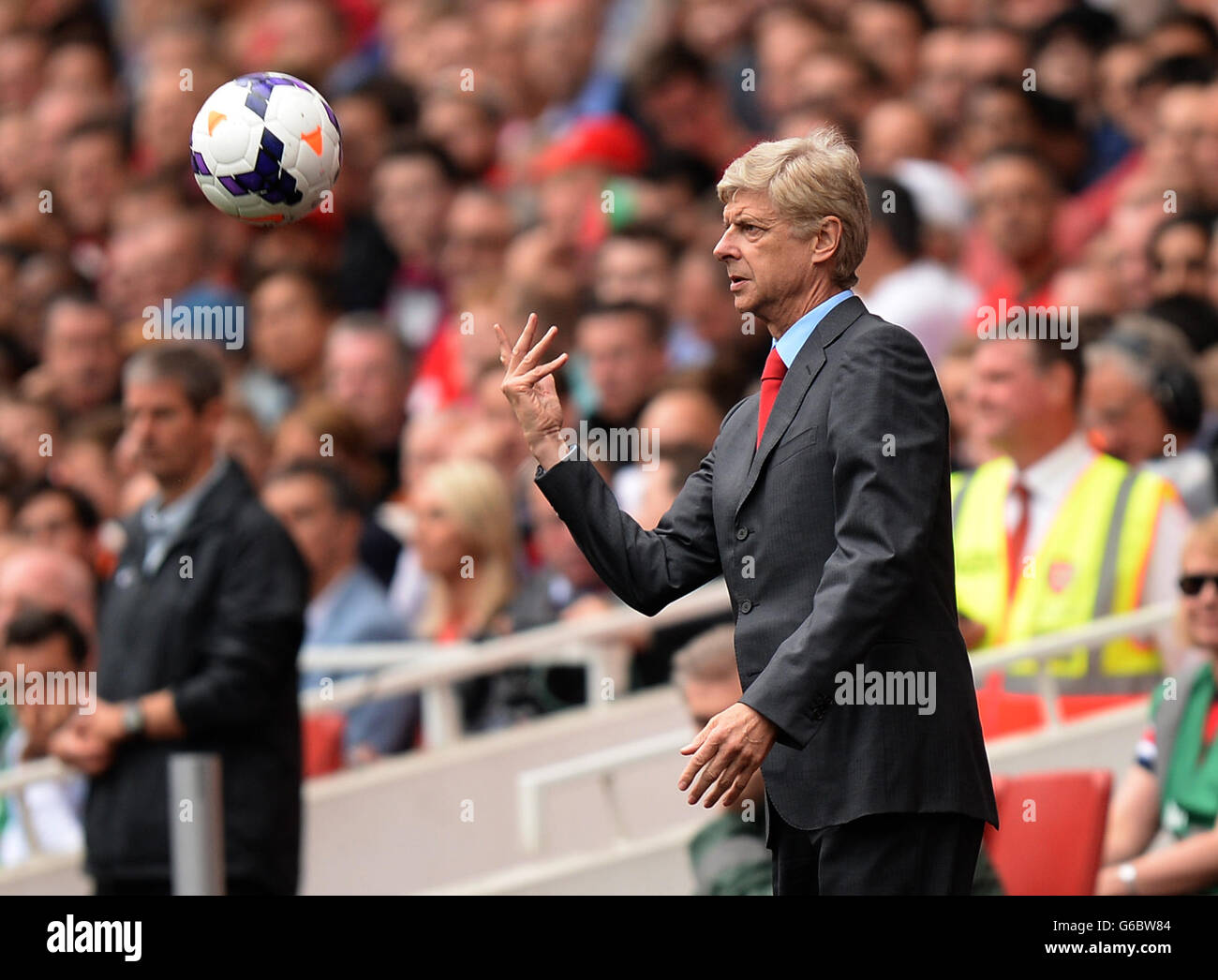 Football ball mid top half length ampics hi-res stock photography and images - Alamy