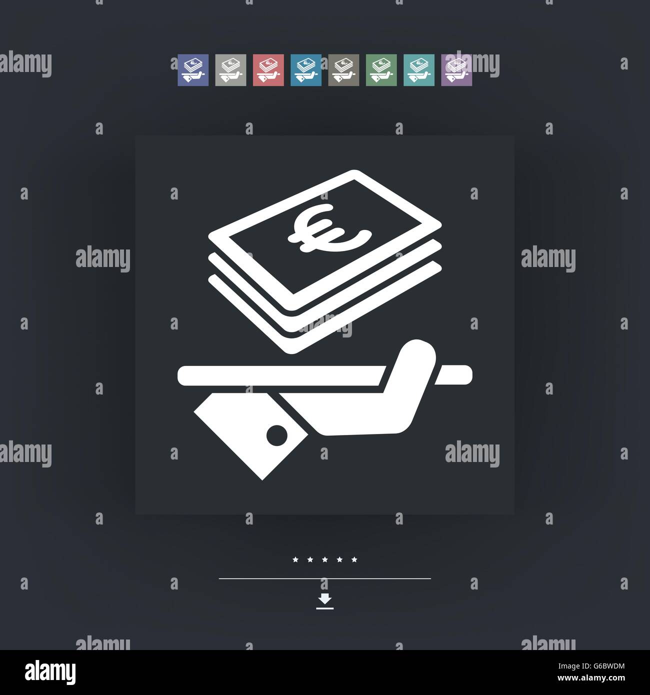 Euro banknote icon Stock Vector Images - Alamy