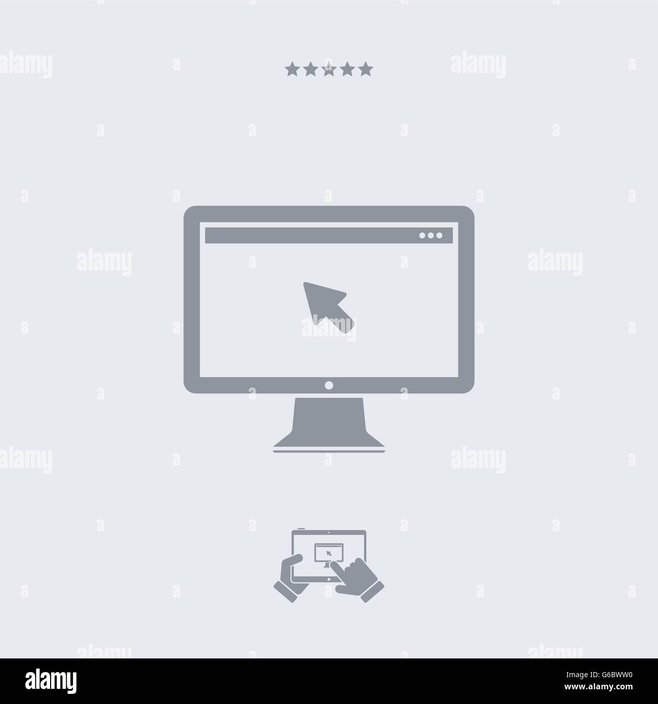 Monitor icon, monitor vector, monitor symbol, monitor design, monitor ...