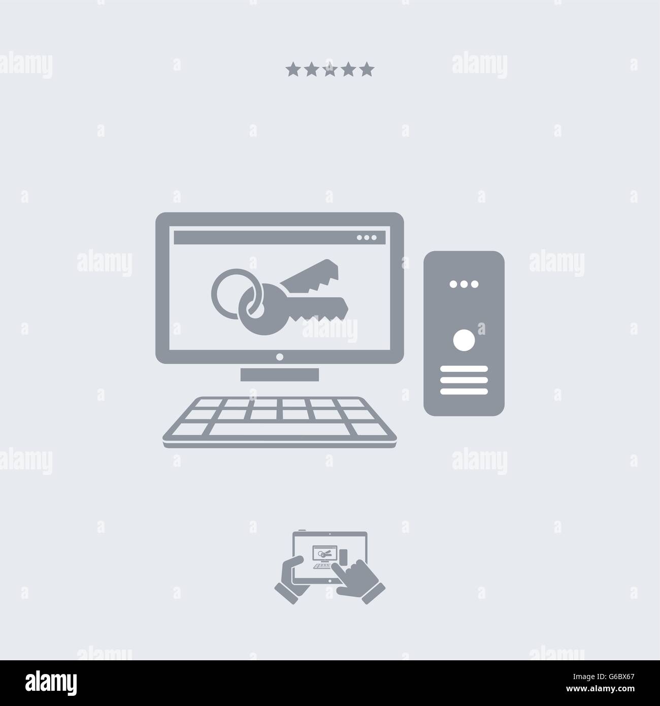 PC access icon, PC access vector, PC access symbol, PC access design ...