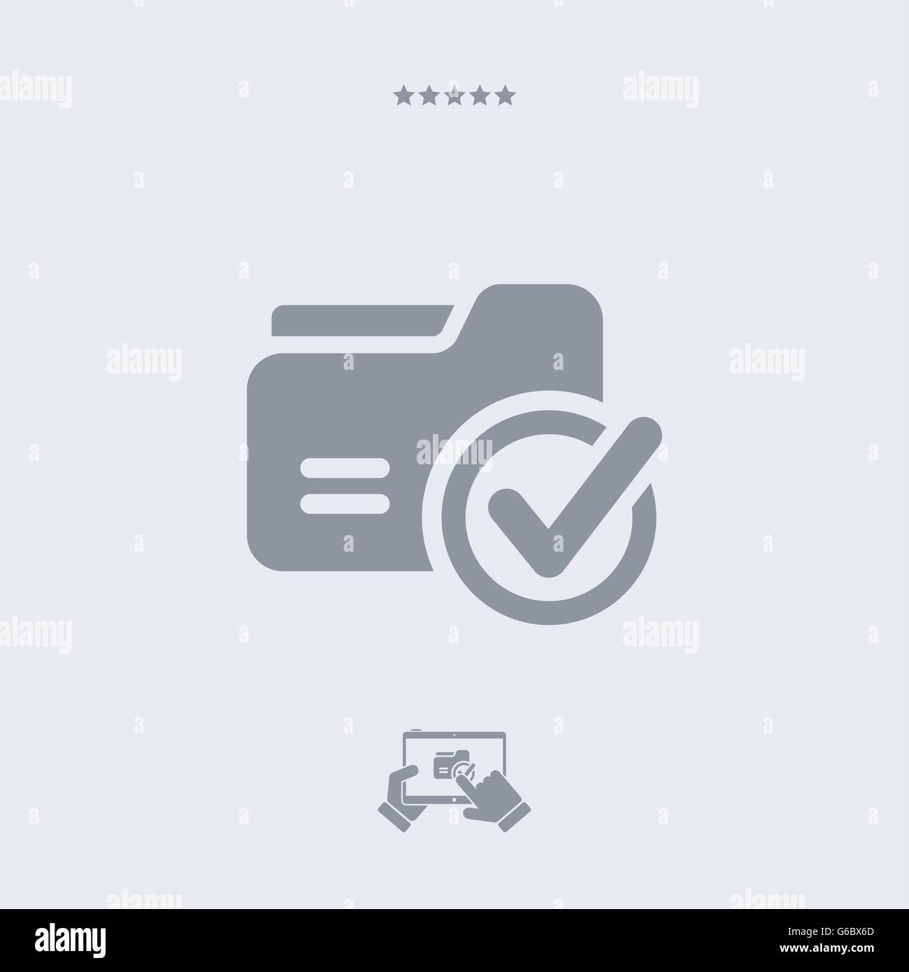 Check folder icon, check folder vector, check folder symbol, check ...