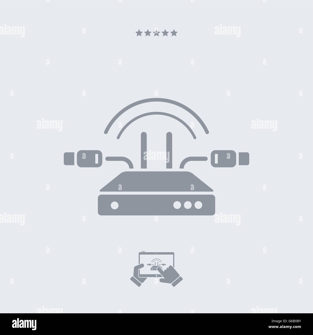 Router cable icon, router cable vector, router cable symbol, router ...