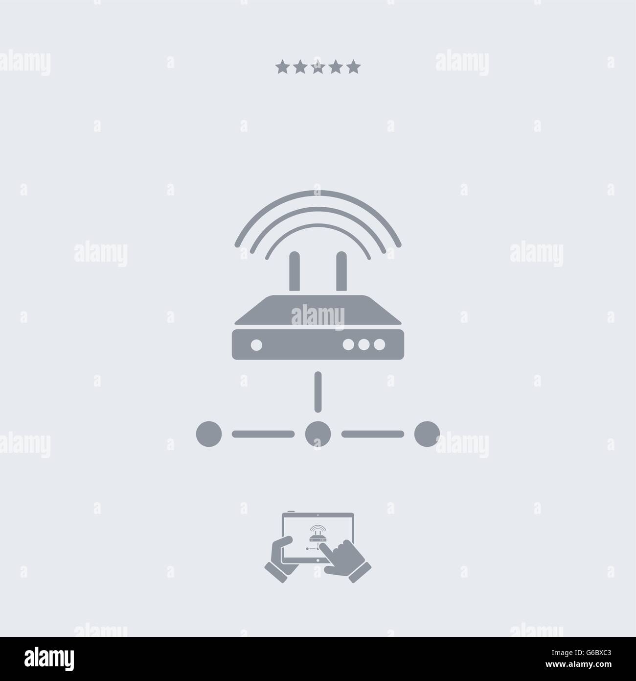 Router network icon, router network vector, router network symbol ...