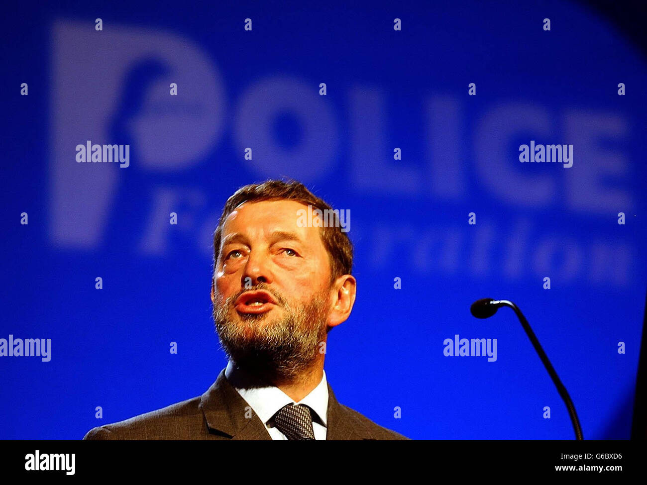 Police Federation Conference - Blunkett Stock Photo - Alamy