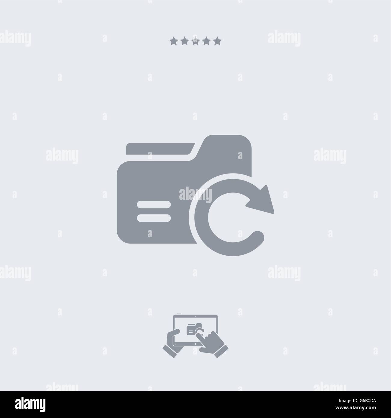 Refresh folder icon,refresh folder vector, refresh folder symbol ...