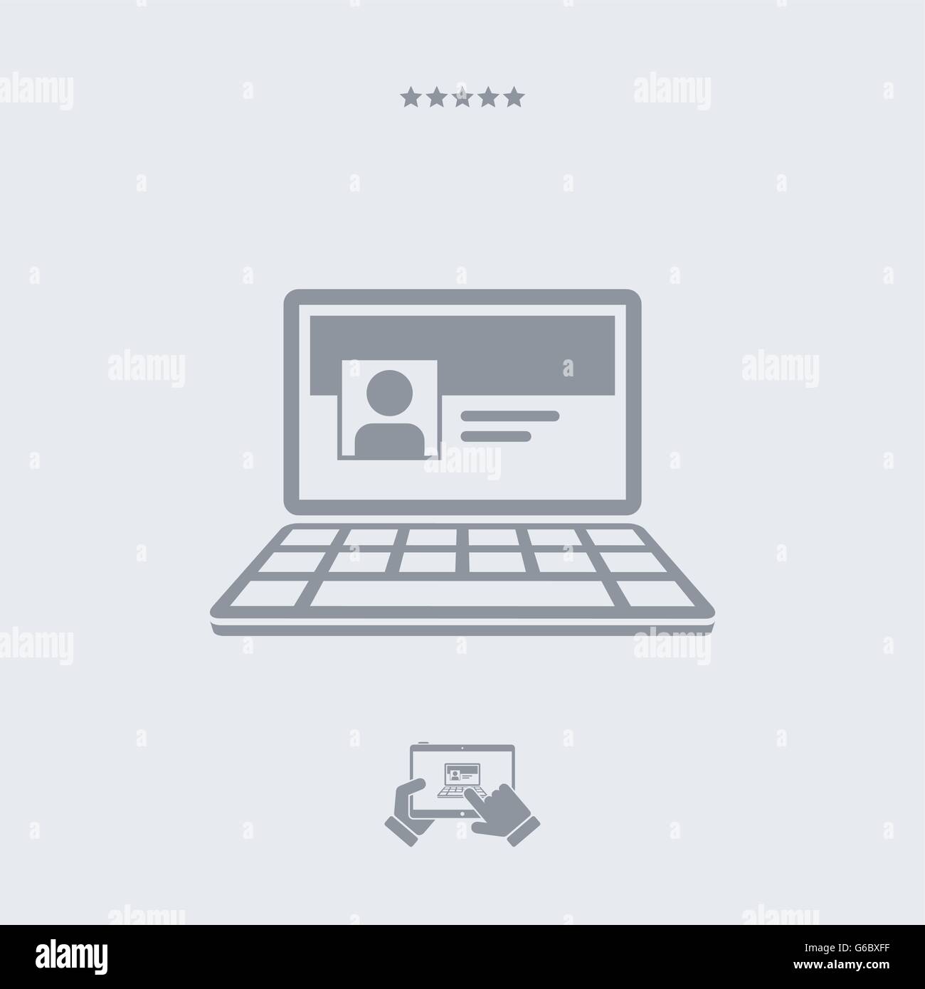 Account icon, account vector, account laptop symbol, account design ...