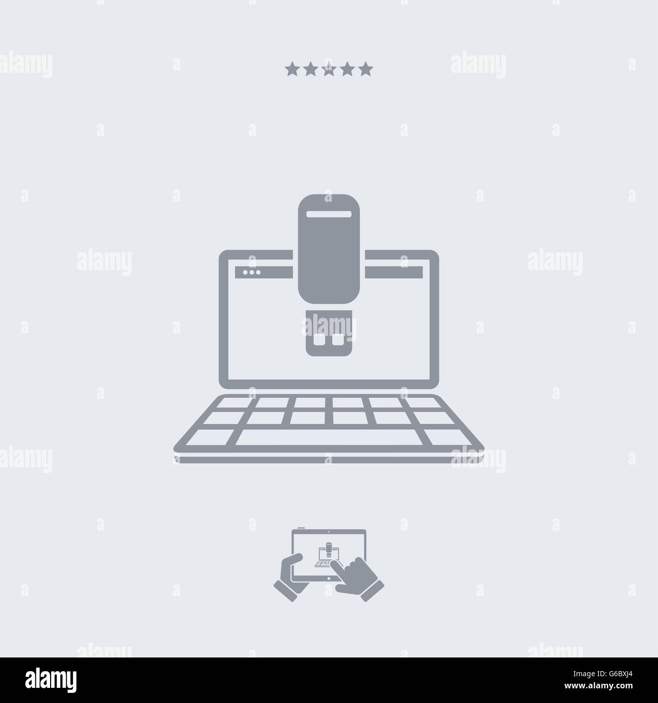 Usb pc icon, usb pc vector, usb pc symbol, usb pc design, usb pc app ...